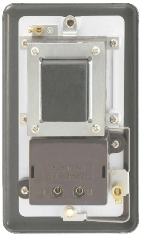 Click Deco Plus Stainless Steel 115/230V Dual Voltage Shaver Socket ...