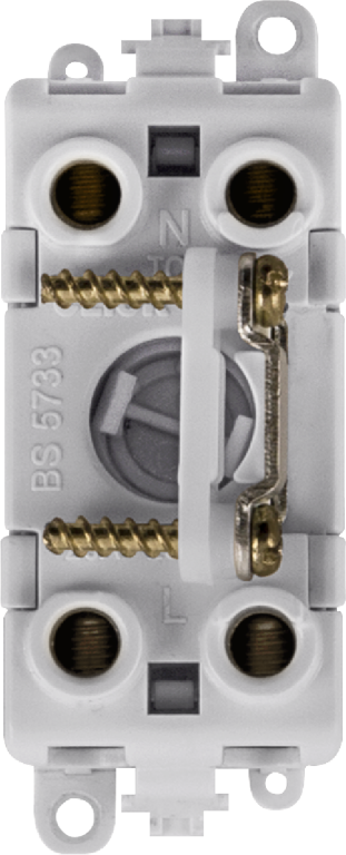 Click GridPro Brushed Stainless 20A Flex Outlet Module with Grey ...