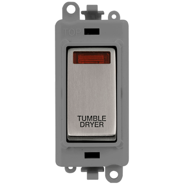 Click GridPro Stainless Steel 20AX Double Pole Tumble Dryer Switch ...