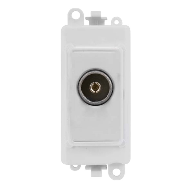 Click GridPro Polar White Female Coaxial Module | UKES