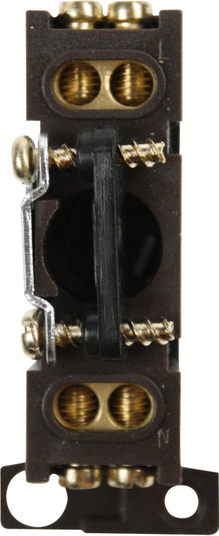 Click MiniGrid Stainless Steel 20A Ingot Flex Outlet Module with Grey ...