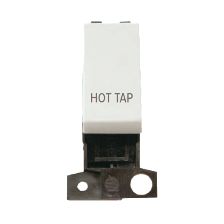 Click MiniGrid White 13A/10AX Double Pole Hot Tap Switch Module | UKES