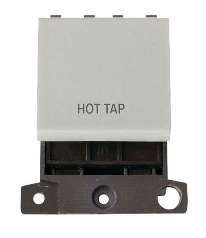 Click MiniGrid White 20A Double Pole Hot Tap Switch Module | UKES