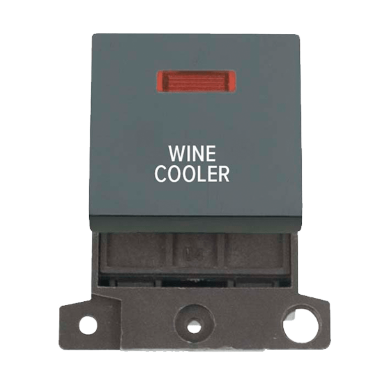 Click MiniGrid Black 20A Double Pole Wine Cooler Switch Module with ...