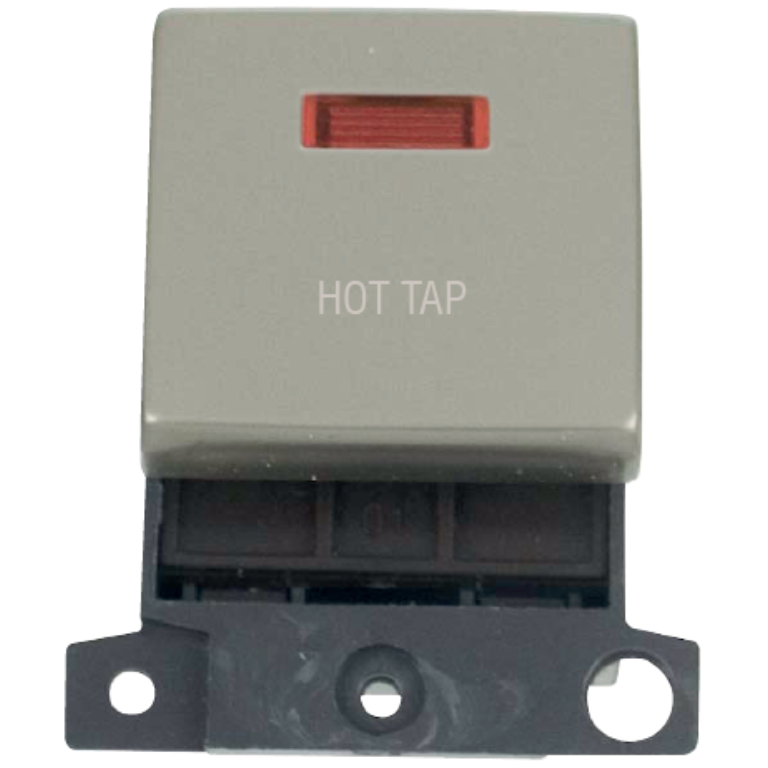 Click MiniGrid Pearl Nickel 20A Double Pole Hot Tap Ingot Switch Module ...