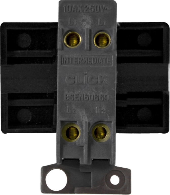 Click MiniGrid White 10AX Intermediate Switch Module | UKES