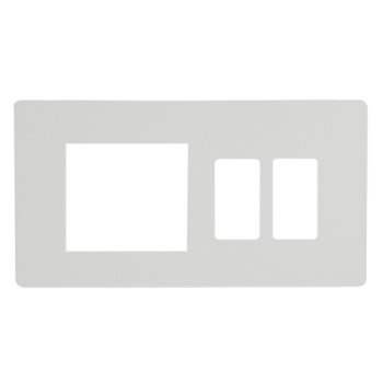 Click Definity Metal White 2 Gang GridPro and Twin New Media Aperture ...