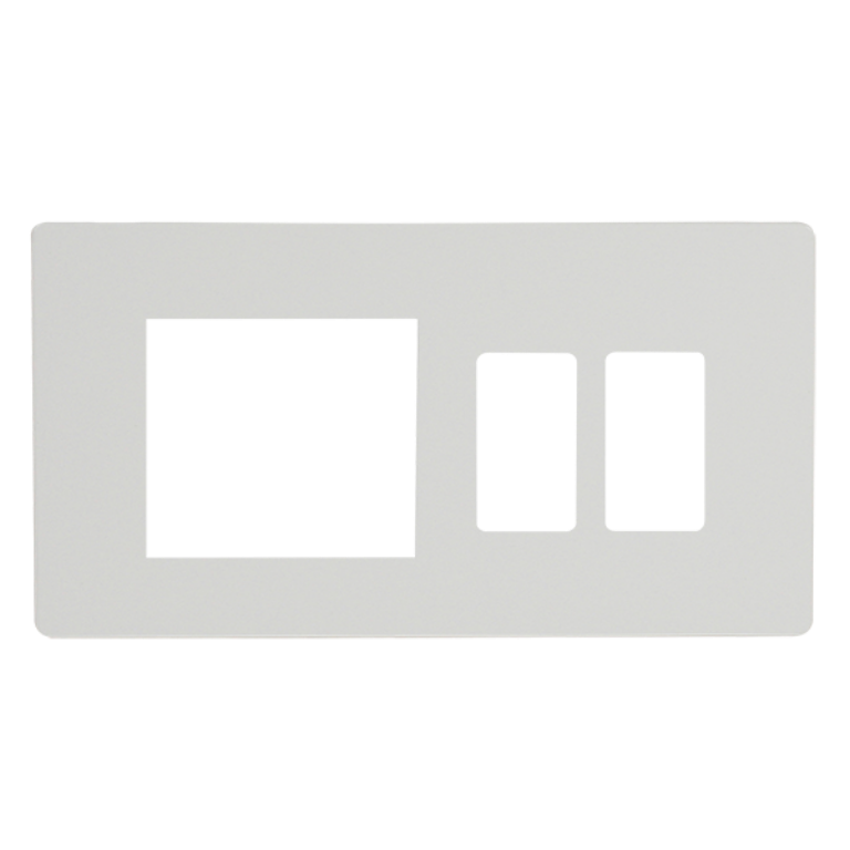 Click Definity Metal White 2 Gang GridPro and Twin New Media Aperture ...