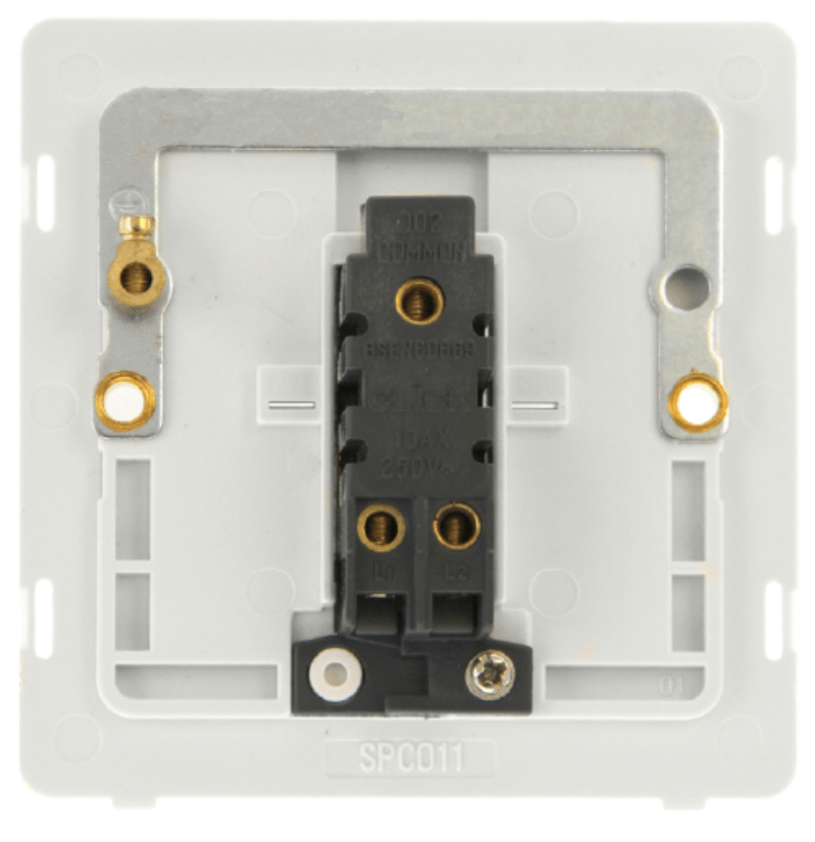 Click Definity Complete Matt Black 1 Gang 2 Way 10AX Switch with Black ...