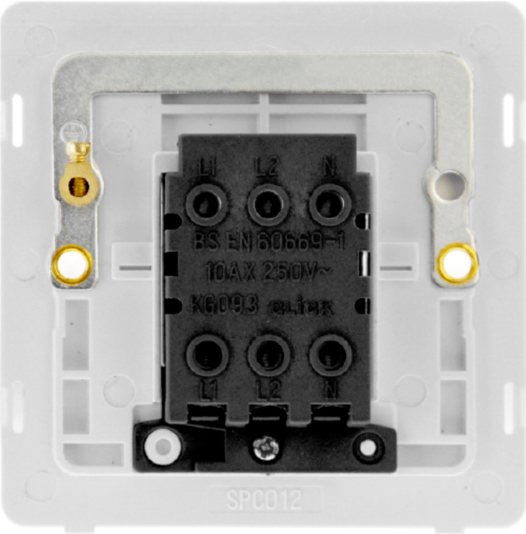 Click Definity Complete Matt Black 10A 3 Pole Fan Isolation Switch with ...