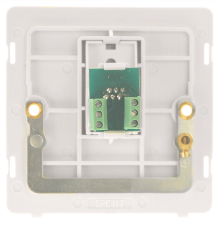 Click Definity Complete Matt Black 1 Gang RJ11 Irish/US Telephone Socket with Black Insert | UKES