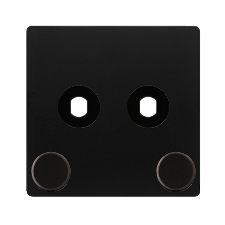 Click Definity Complete Matt Black 2 Gang Unfurnished Dimmer Plate with ...