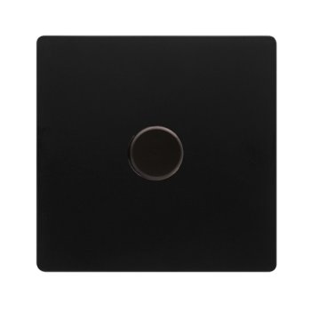 Click Definity Complete Matt Black 1 Gang 2 Way 100W Dimmer Switch with ...