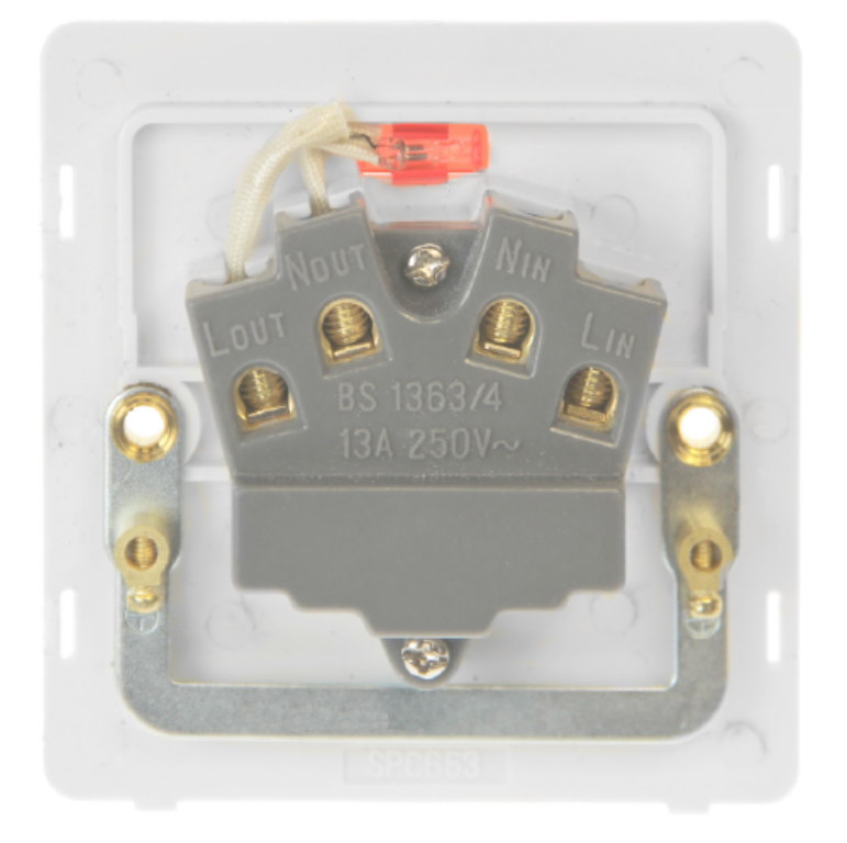 Click Definity Complete Matt Black 13A Fused Connection Unit with Neon ...