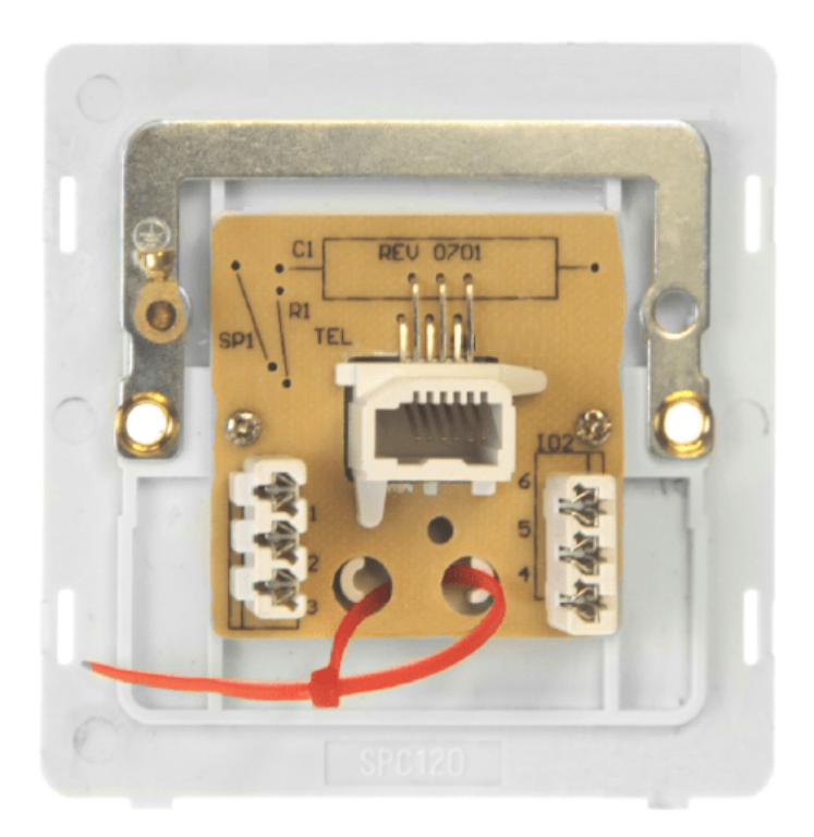 Click Definity Complete Brushed Stainless 1 Gang Secondary Telephone ...