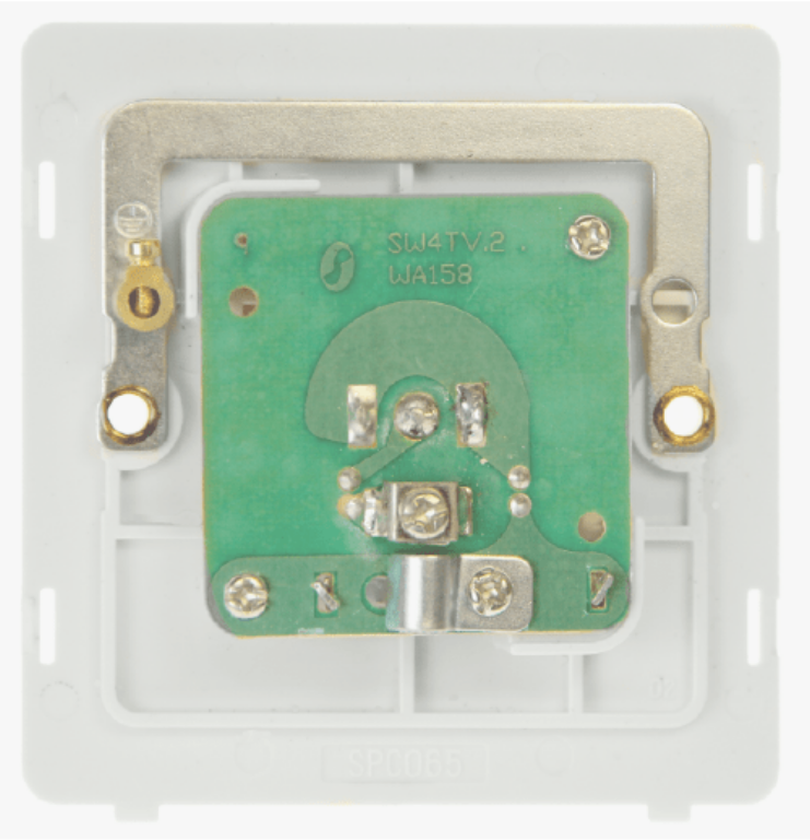 Click Definity Complete Brushed Stainless 1 Gang Isolated Coaxial ...