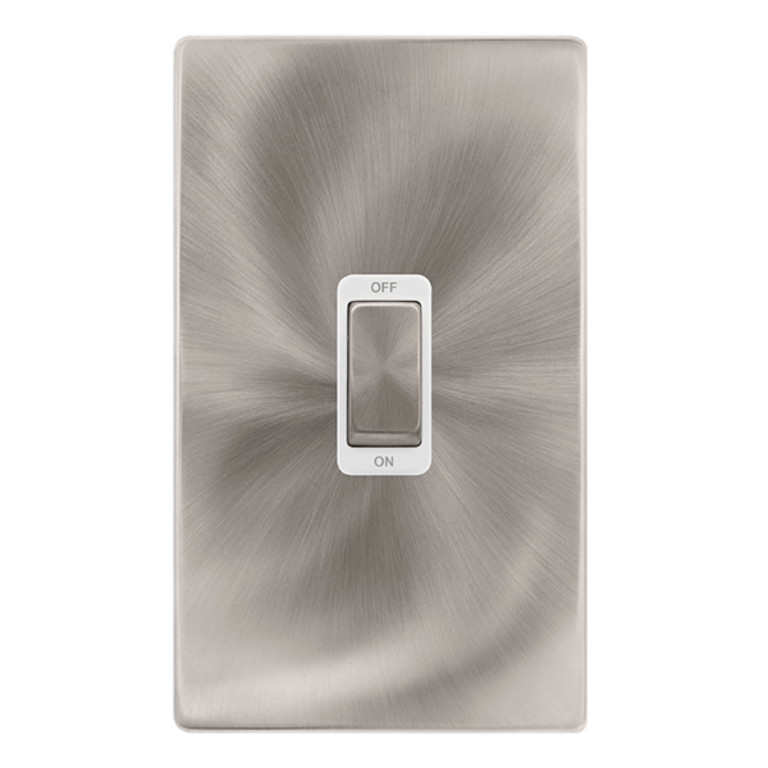 Click Definity Complete Brushed Stainless 50A Vertical Double Pole ...