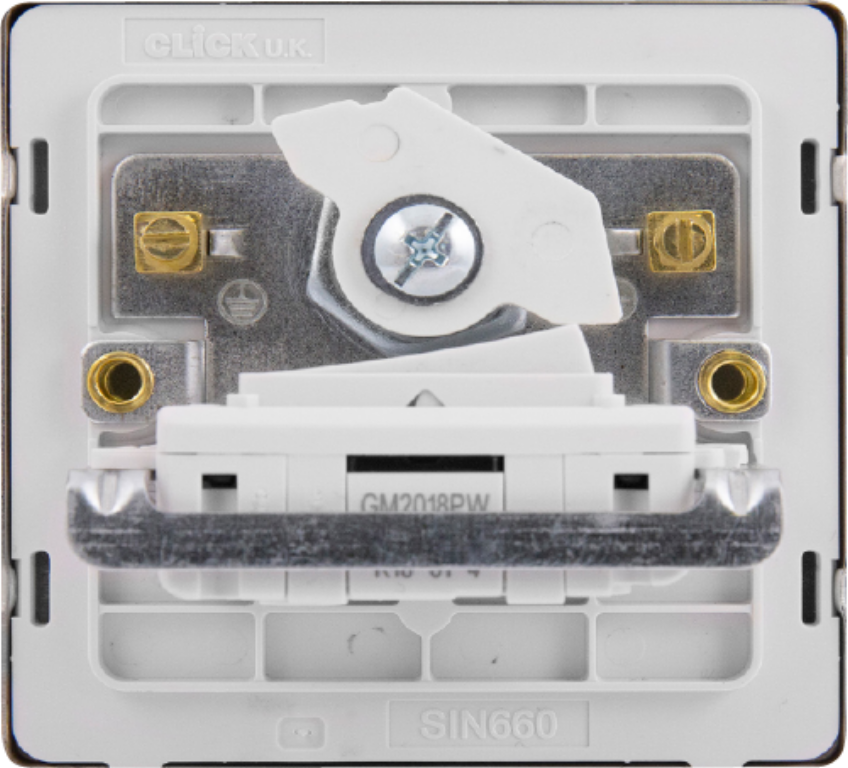 Click Definity Complete Brushed Stainless 1 Gang 20A Double Pole Key ...