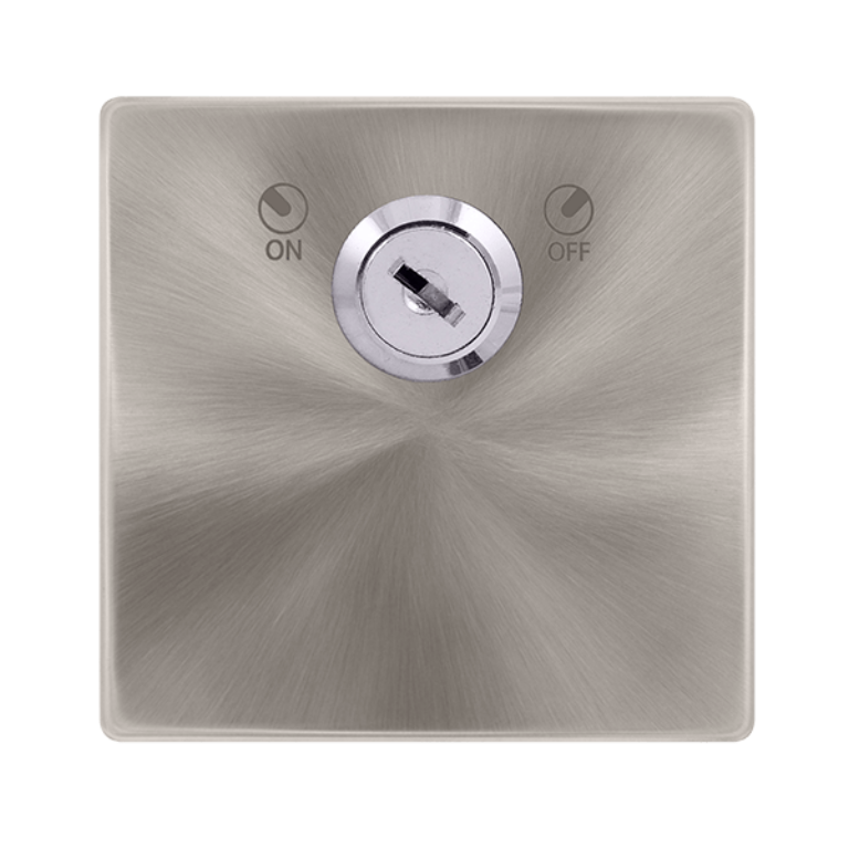 Click Definity Complete Brushed Stainless 1 Gang 20A Double Pole Key ...