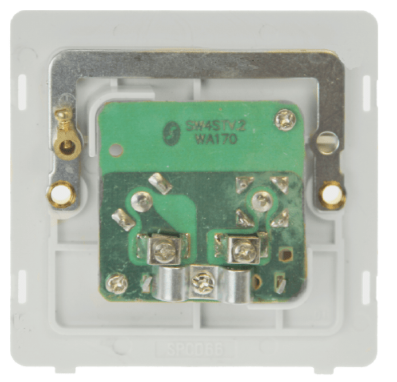 Click Definity Complete Polished Chrome 2 Gang Non-Isolated Satellite ...