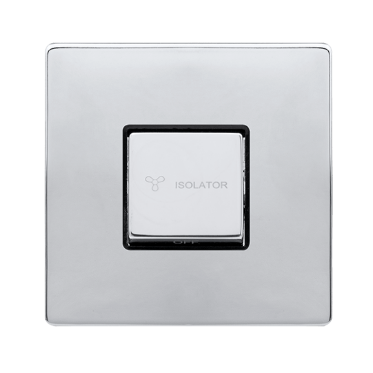 Click Definity Complete Polished Chrome 10A 3 Pole Fan Isolation Ingot ...