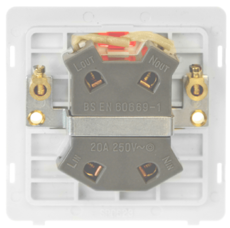 Click Definity Complete Metal Black 20A Double Pole Switch with Neon ...