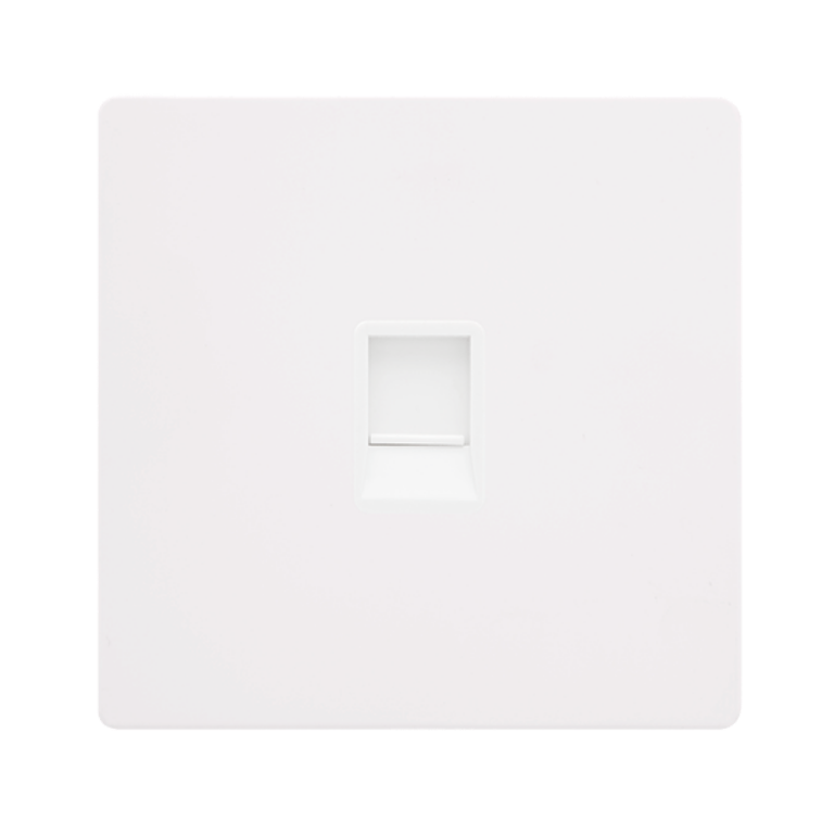 Click Definity Complete Metal White 1 Gang RJ11 Irish/US Telephone ...