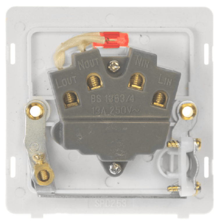 Click Definity Complete Polar White 13A Double Pole Fused Connection ...