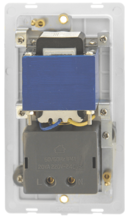 Click Definity Complete Polar White 115/230V Dual Voltage Shaver Socket ...