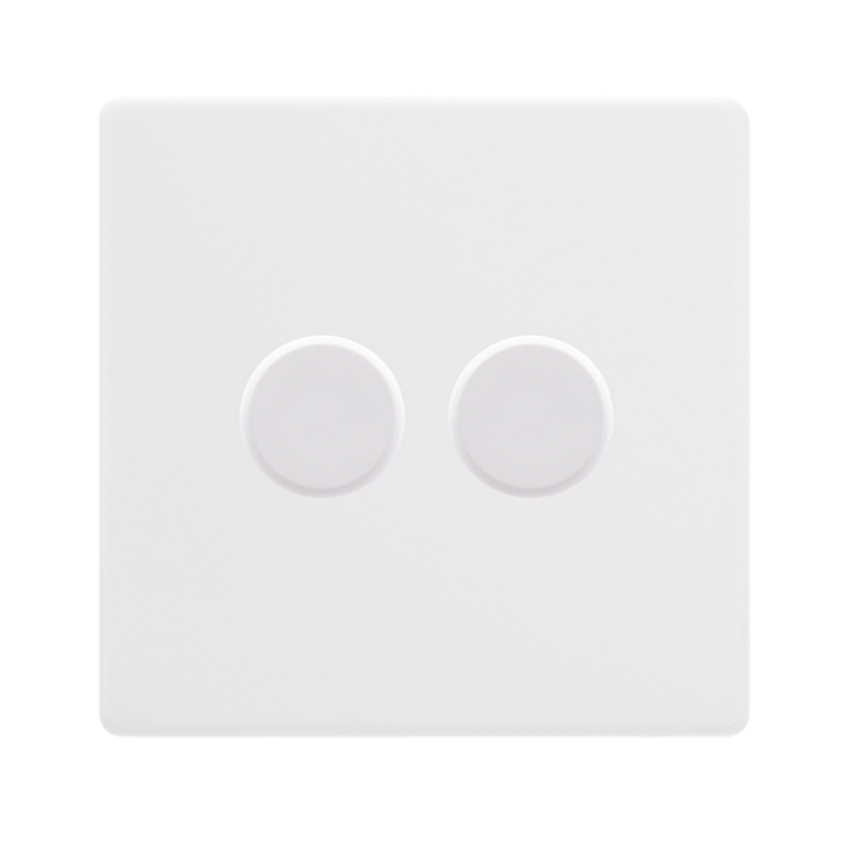 Click Definity Complete Polar White 2 Gang 2 Way 100W Dimmer Switch ...