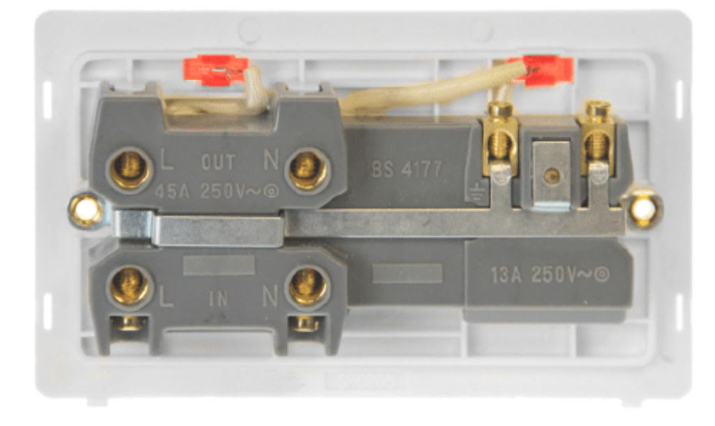 Click Definity Complete Polar White 50A Double Pole Cooker Switch and ...