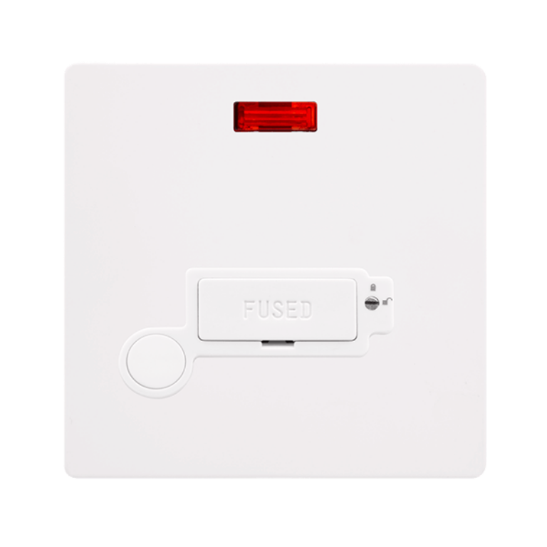 Click Definity Complete Polar White 13A Lockable Fused Connection Unit ...