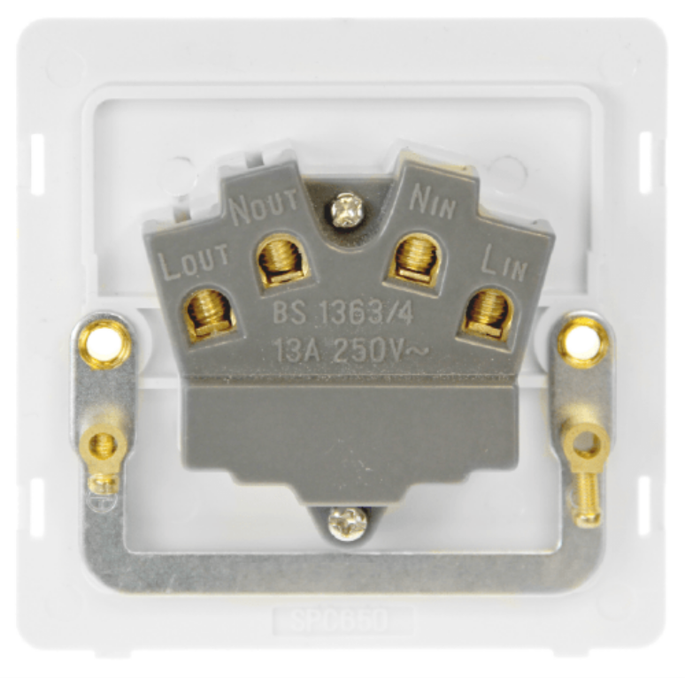 Click Definity Complete Polar White 13A Lockable Fused Connection Unit ...