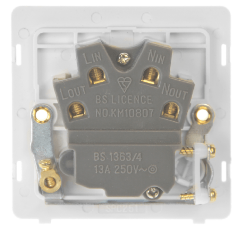 Click Definity Grey 13A Double Pole Ingot Switched Fused Connection ...