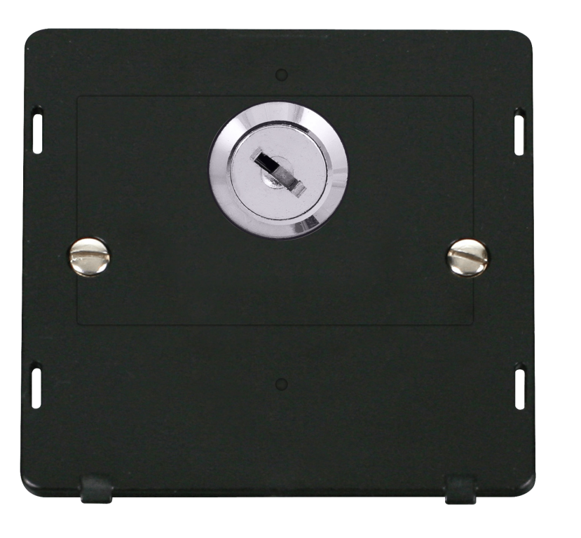 Click Definity Black 1 Gang 20A Double Pole Key Lockable Switch Insert ...