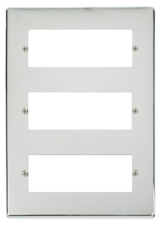 Click Deco Victorian Polished Chrome 3 Tier 18 Aperture Unfurnished ...