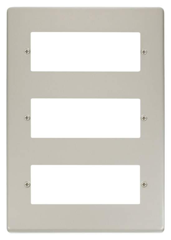 Click Deco Victorian Pearl Nickel 3 Tier 18 Aperture Unfurnished ...