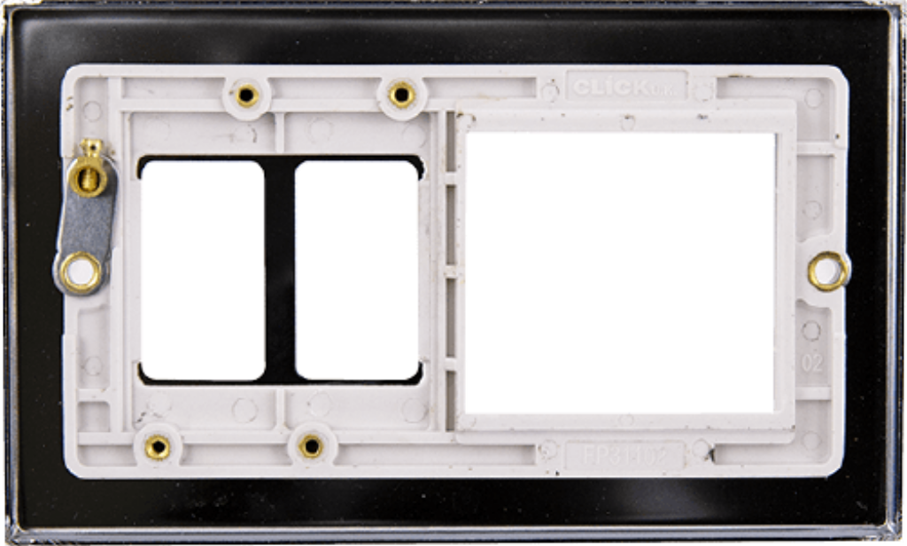 Click Deco Victorian Satin Chrome 2 Gang GridPro and Twin New Media ...