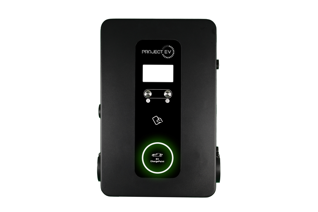 Project EV 7.3kW Pro Earth Wall Charger with Dual Gun RFID (63a Single ...