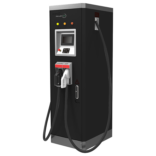 Project EV 60kW Floor Charger with Dual Gun RFID [CCS x2] | UKES