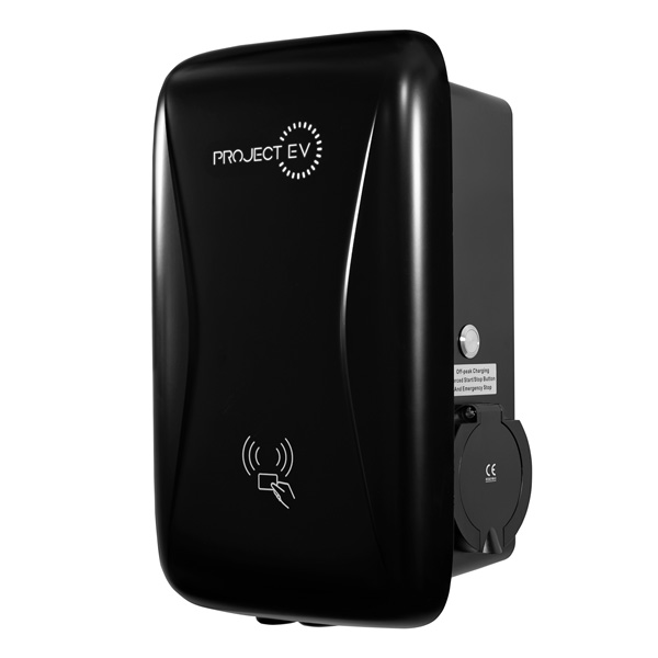 Project EV 22kW Pro Earth Wall Charger with Single Gun RFID (32a Three ...