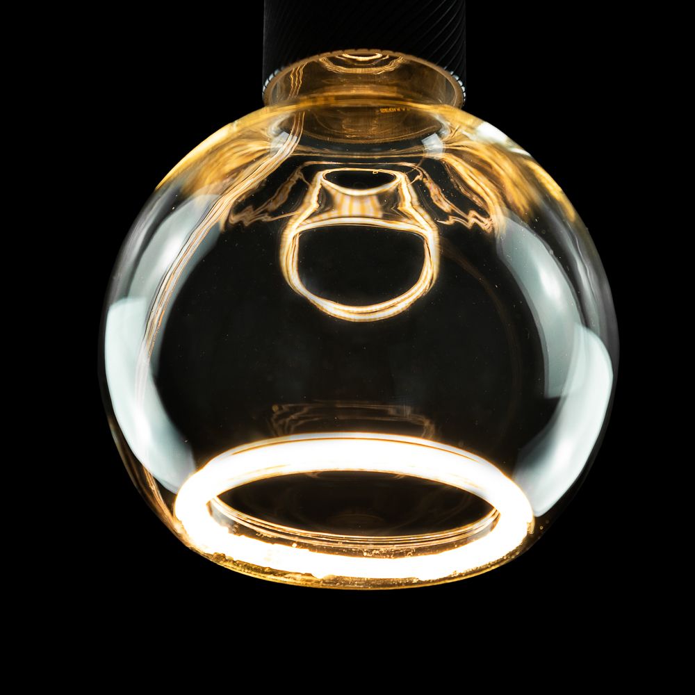 Segula Floating Line 6.2W 2000-2700K Dimmable E27 Clear Globe 125 LED Bulb | UKES