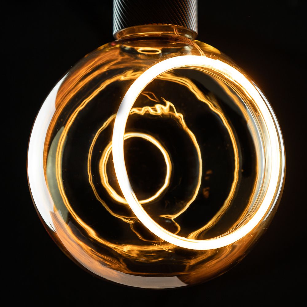 Segula Floating Line 4.5W 2200K Dimmable E27 Gold Globe 150 LED Bulb ...