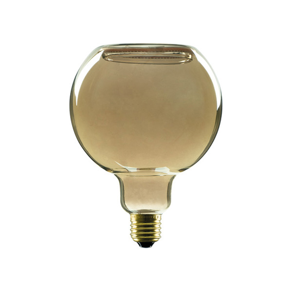 Segula Floating Line 6W 1900K Dimmable E27 Smokey Grey Globe 125 LED Bulb | UKES