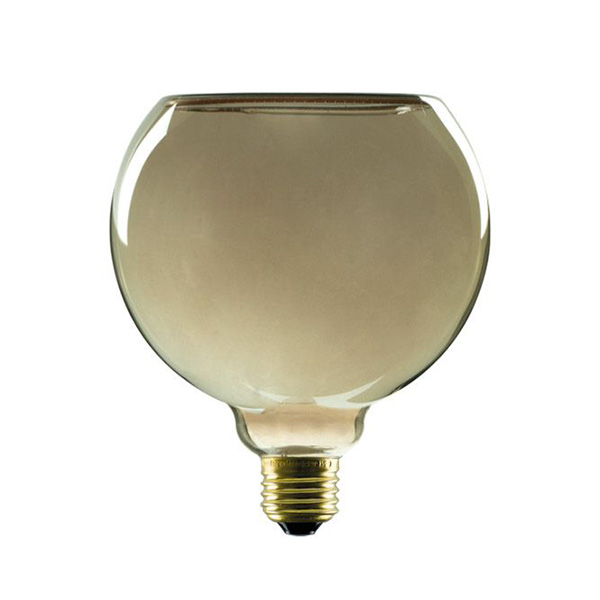 Segula Floating Line 6W 1900K Dimmable E27 Smokey Grey Globe 150 LED Bulb | UKES