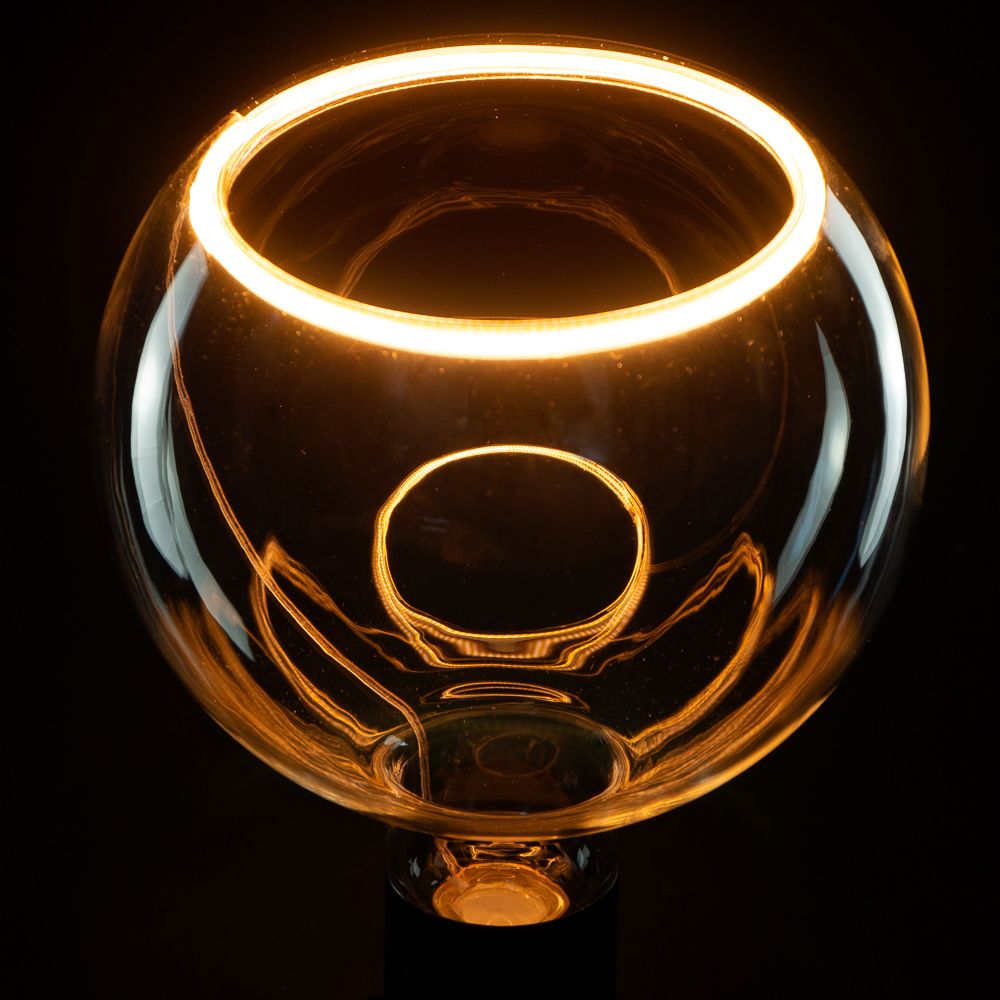 Segula Floating Line 6W 1900K Dimmable E27 Smokey Grey Globe 150 LED Bulb | UKES