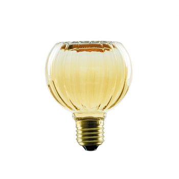 Segula Floating Line 4W 2200K Dimmable E27 Straight Gold Globe 80 LED ...