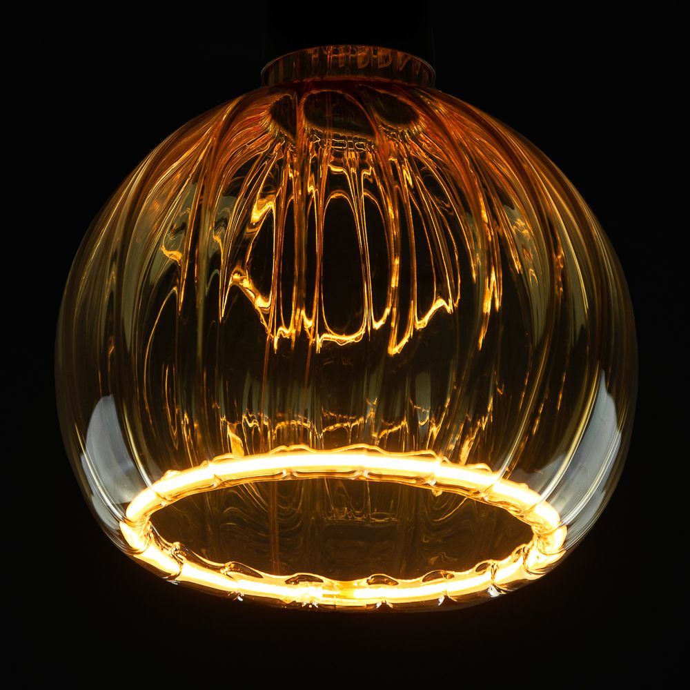 Segula Floating Line 4W 2200K Dimmable E27 Straight Gold Globe 150 LED ...