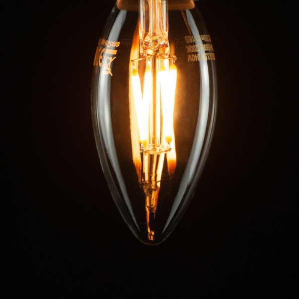 Segula Vintage Line 3W 2200K Dimmable E14 Clear Candle LED Bulb | UKES