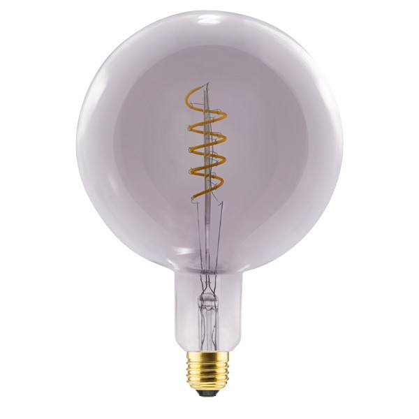 Segula Soft Line 6.5W 1900K Dimmable E27 Smokey Grey Globe 200 LED Bulb | UKES